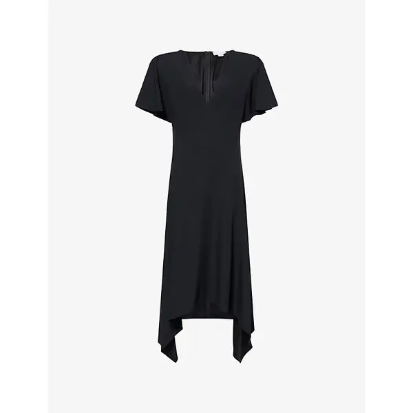 Stella McCartney Relaxed-fit V-neck Woven Midi Dress