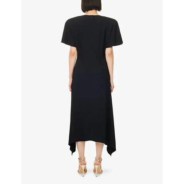 Stella McCartney Relaxed-fit V-neck Woven Midi Dress