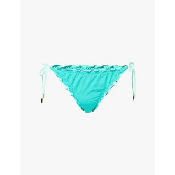 Heidi Klein Rhodes Reversible Tie-side Bikini Bottom - Blu
