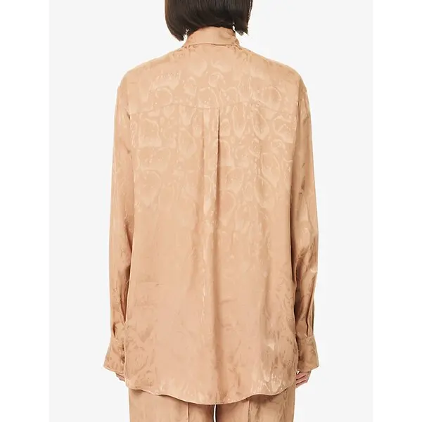 Stella McCartney Cloud Jacquard Silk-blend Shirt