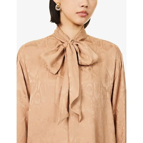 Stella McCartney Cloud Jacquard Silk-blend Shirt