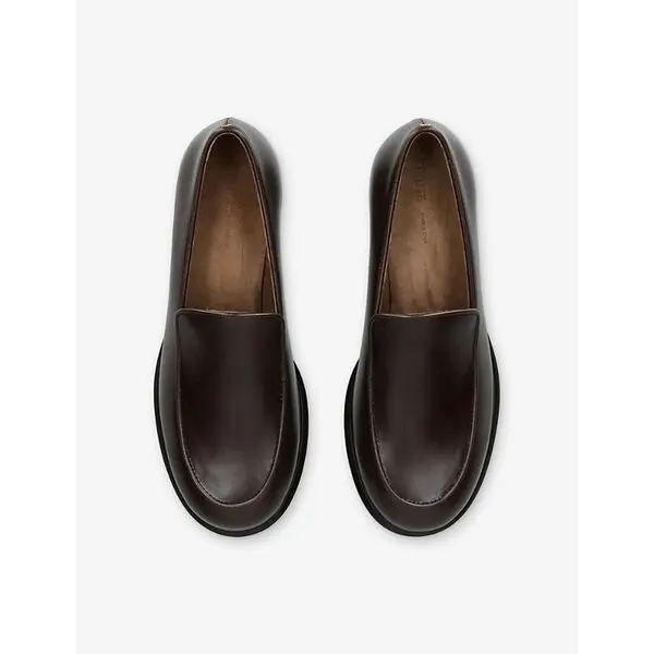 Khaite Miles Leather Loafers