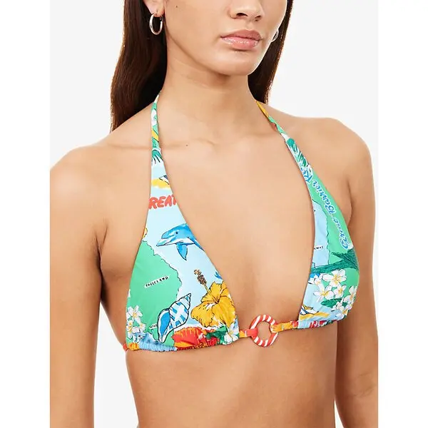 Seafolly Viva Vacation Triangle Bikini Top