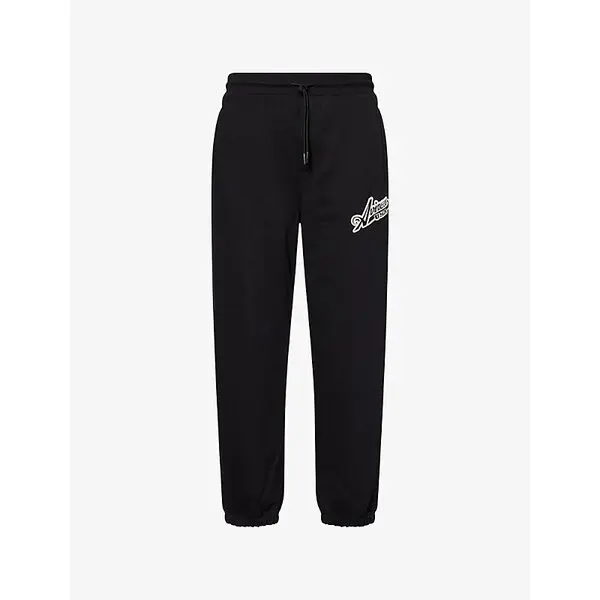 AVIREX Appliqué-script Cotton Jogging Bottoms