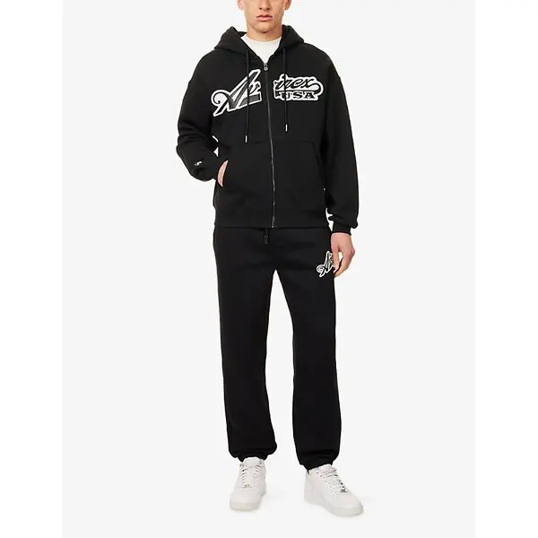 AVIREX Appliqué-script Cotton Jogging Bottoms