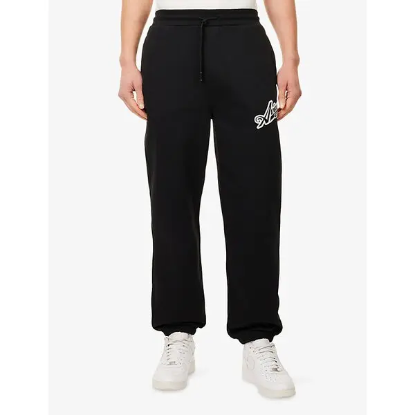 AVIREX Appliqué-script Cotton Jogging Bottoms