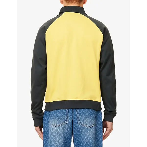 DAILY PAPER Colour-block Collared Jersey Track Jacket