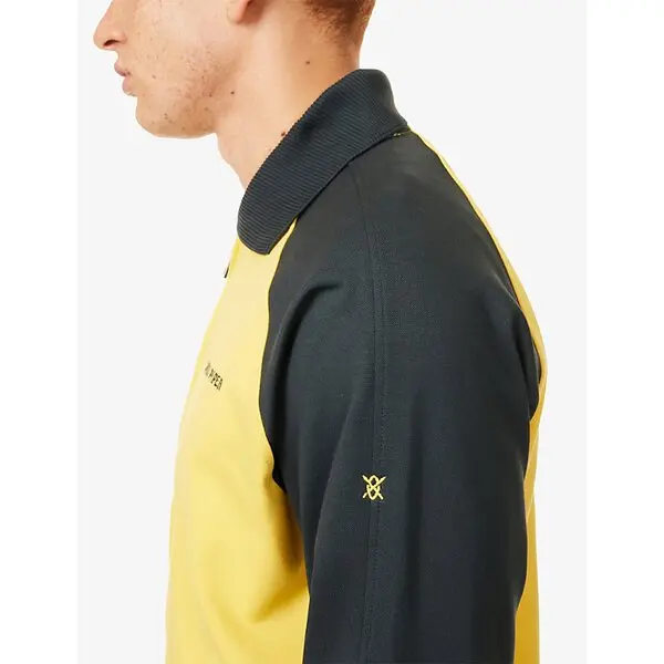 DAILY PAPER Colour-block Collared Jersey Track Jacket
