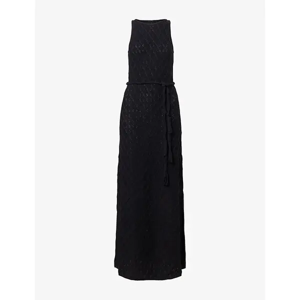 Devon Windsor Knitted Maxi Dress With Cut-out Detail