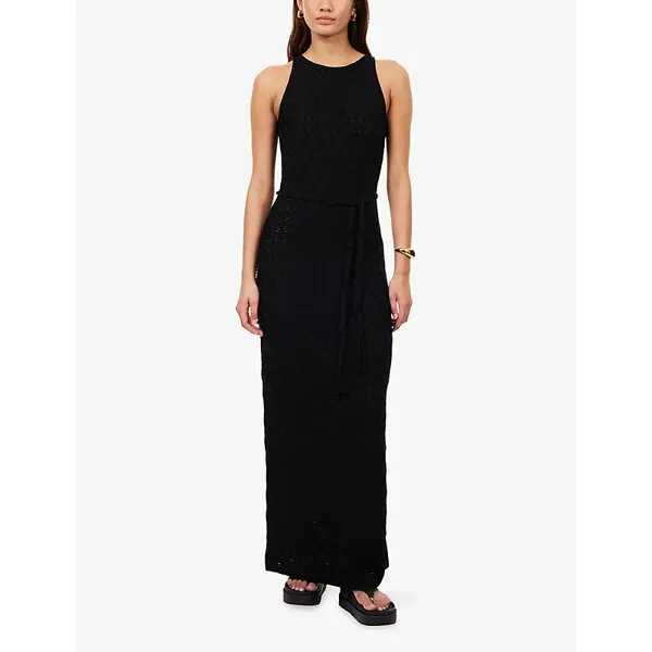 Devon Windsor Knitted Maxi Dress With Cut-out Detail