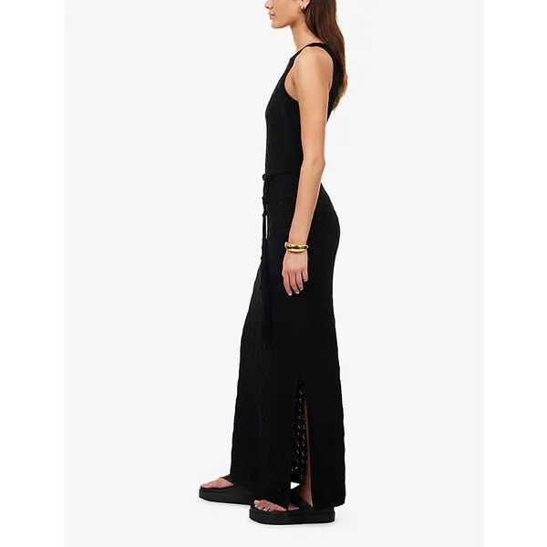 Devon Windsor Knitted Maxi Dress With Cut-out Detail