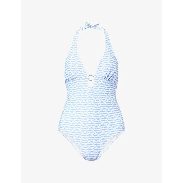 Heidi Klein Tinos Halterneck Swimsuit - Prt