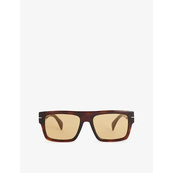 DB EYEWEAR BY DAVID BECKHAM Db 7161/s Square-frame Sunglasses - Brown Havana