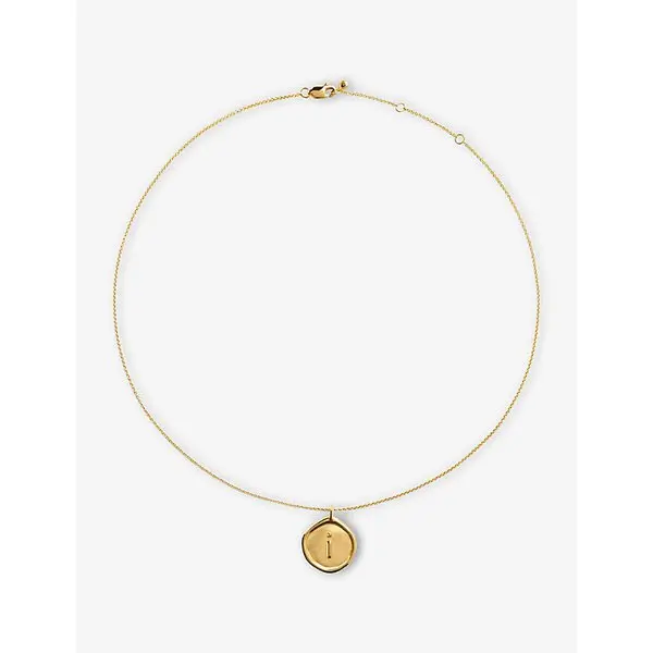 Monica Vinader Initial 'i' Vermeil Chain Necklace - Gold