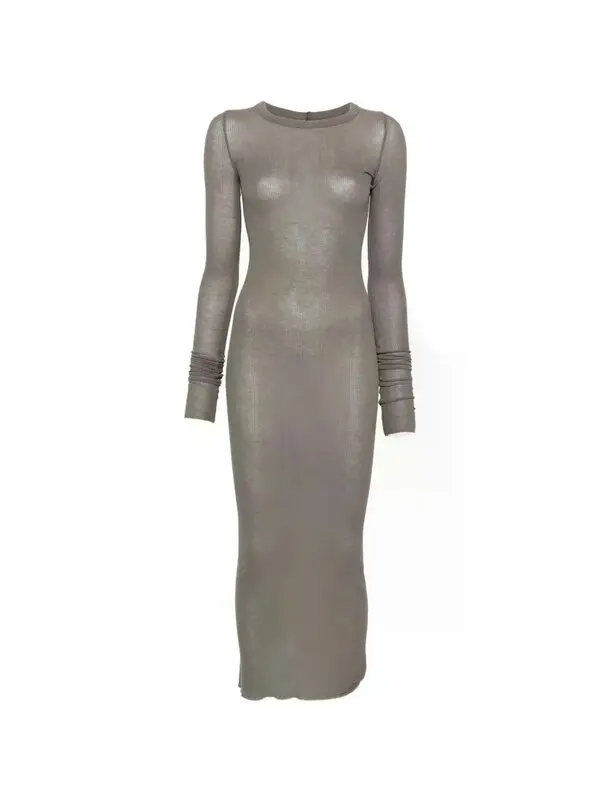 Rick Owens Fitted Ribbed Dress