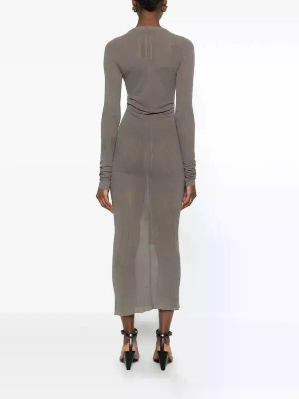Rick Owens Fitted Ribbed Dress