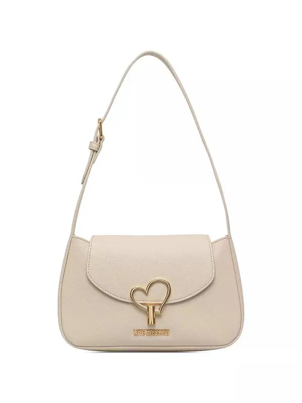 Moschino Logo-plaque Tote - Neutrals