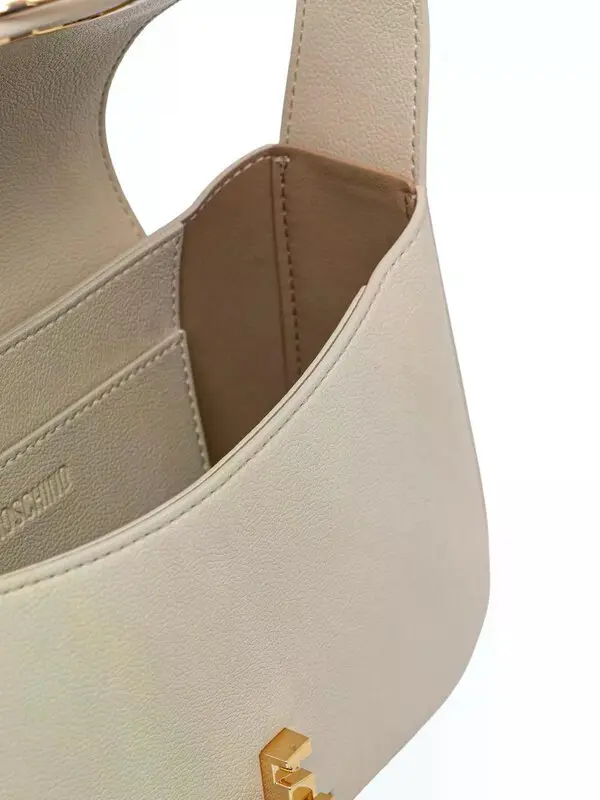 Moschino Logo-plaque Tote - Neutrals