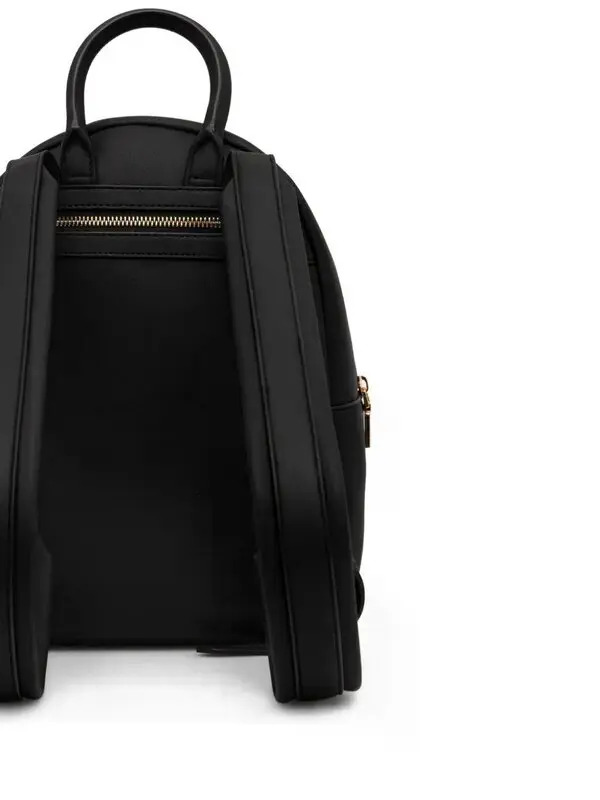 Moschino Logo-plaque Backpack - Black