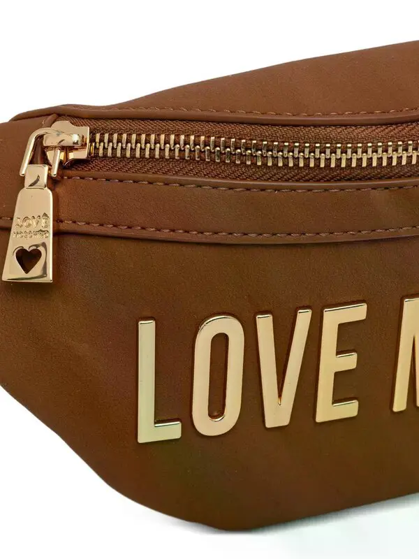 Moschino Logo-detail Buckle Belt Bag - Brown