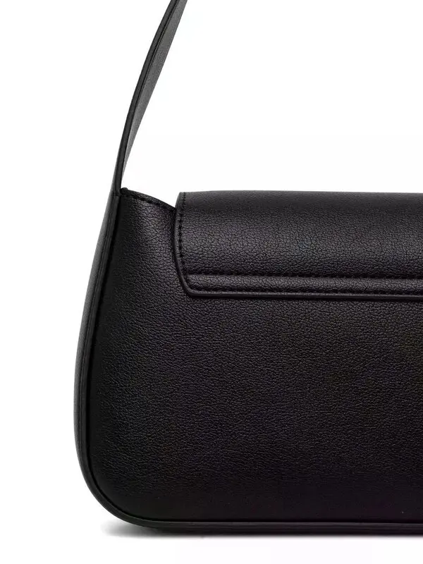 Moschino Heart Turnlock Shoulder Bag - Black