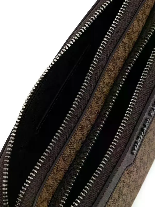 Michael Kors Hudson Signature Messenger Bag - Brown