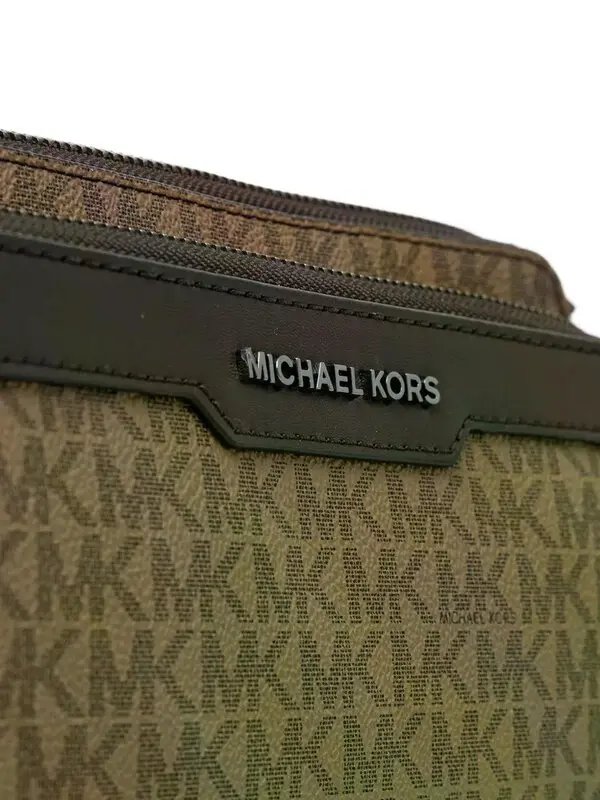 Michael Kors Hudson Signature Messenger Bag - Brown