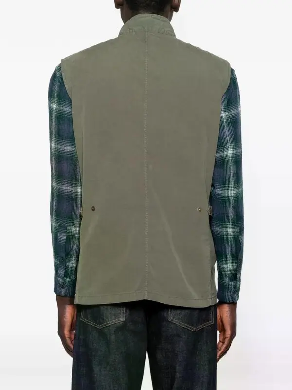 Barbour Buttoned Pocket Gilet - Green
