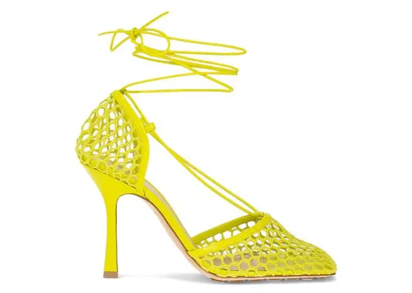 Bottega Veneta Stretched Lace-up Sandals - Kiwi