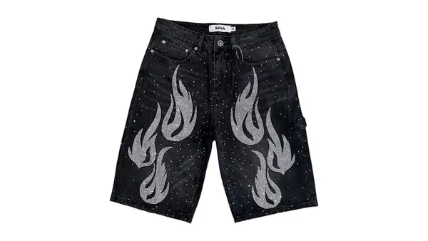 DUAA Thriving Flame Stone Denim Short