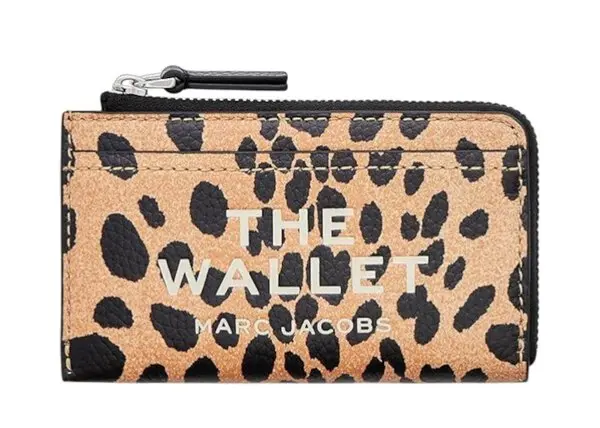 Marc Jacobs The Cheetah Leather Top Zip Wallet - Multicolor