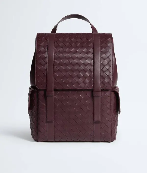Bottega Veneta Intrecciato Backpack - Deep Mahogany