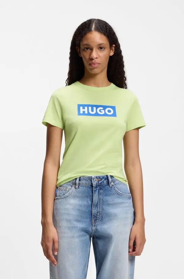 Hugo Slim-fit T-shirt With Logo - Green