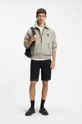 Hugo Tapered-fit Stretch Denim Shorts
