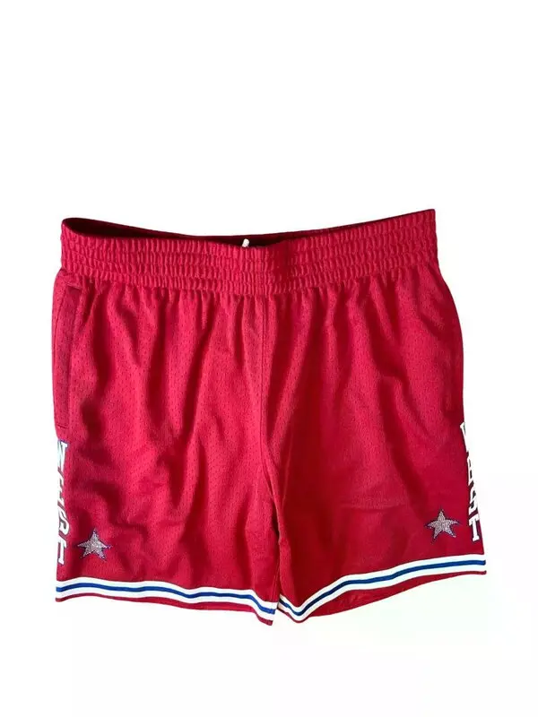 Mitchell & Ness Nba Swingman Track Shorts - Red