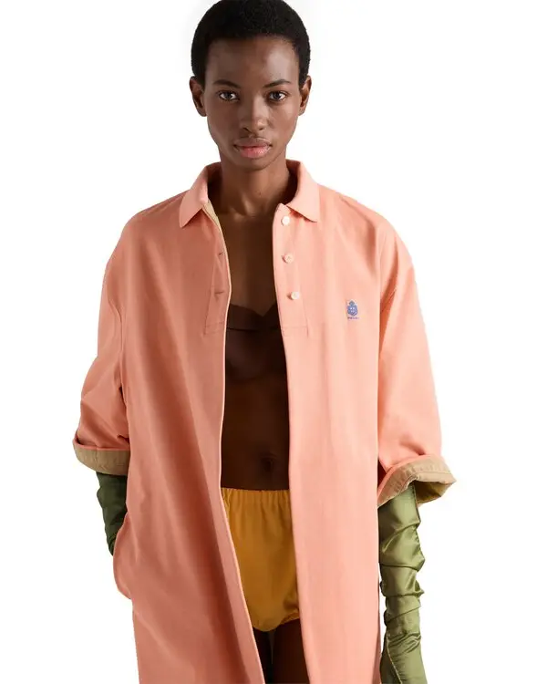 Prada Old Piqué Coat