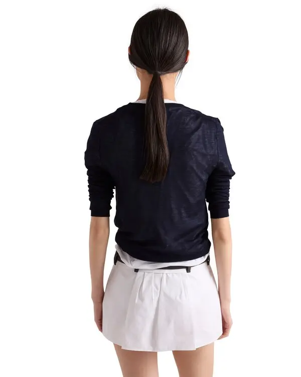 Prada Cashmere And Silk Crew-neck Sweater - Blue