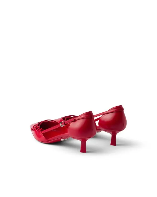 Prada Leather Pumps - Red