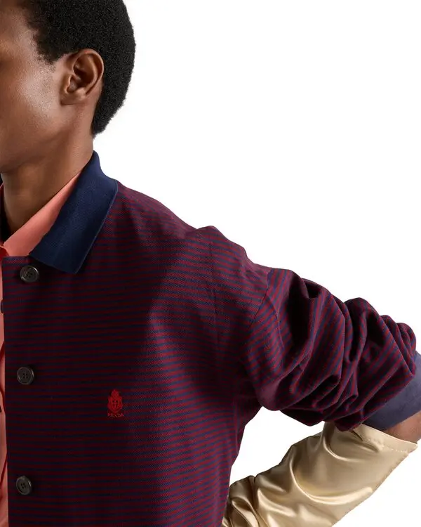 Prada Piqué Blouson Jacket - Red