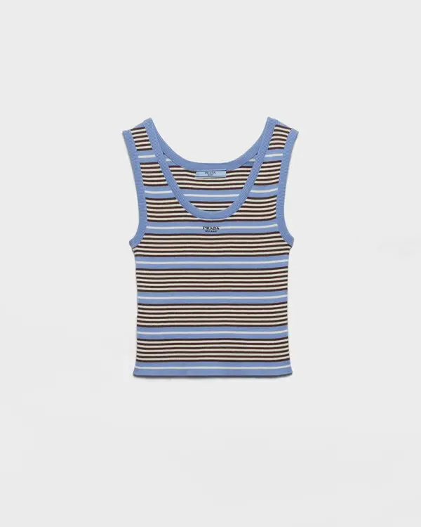 Prada Cotton Knit Tank Top