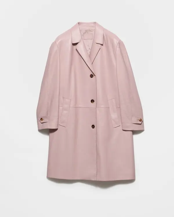 Prada Nappa Leather Coat
