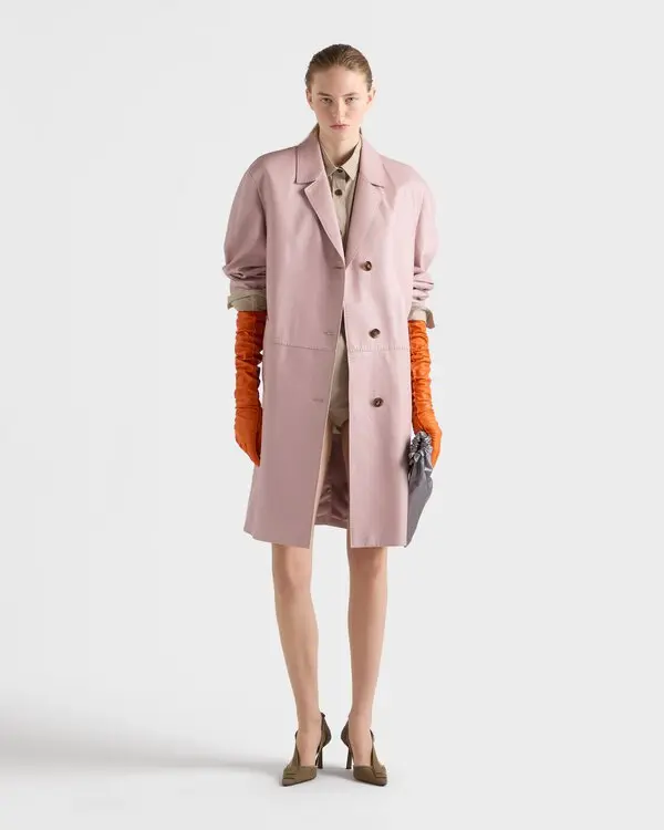 Prada Nappa Leather Coat