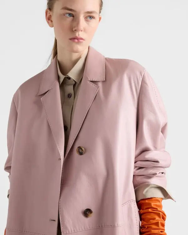 Prada Nappa Leather Coat