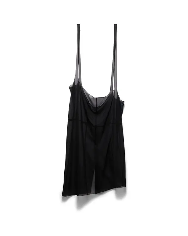 Prada Midi-skirt With Suspender Straps