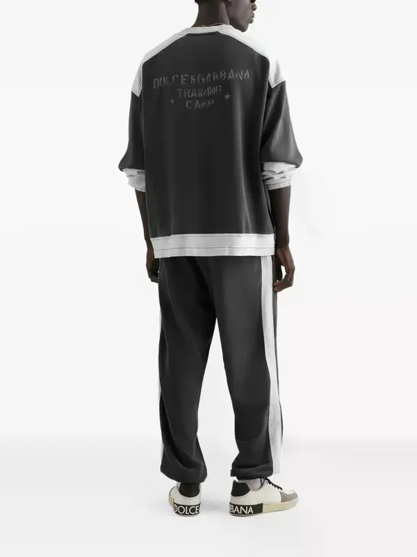 Dolce & Gabbana Colour-block Crew-neck Sweatshirt