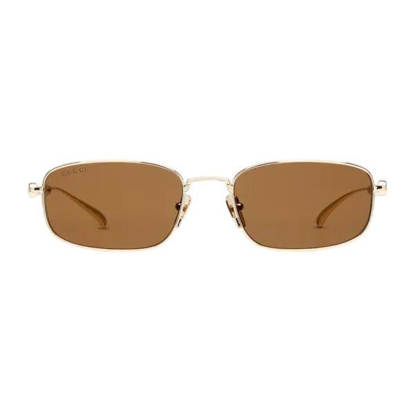 Gucci Square Frame Sunglasses - Gold