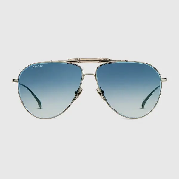 Gucci Pilot Sunglasses - Blue