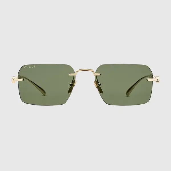 Gucci Frameless Rectangular Sunglasses