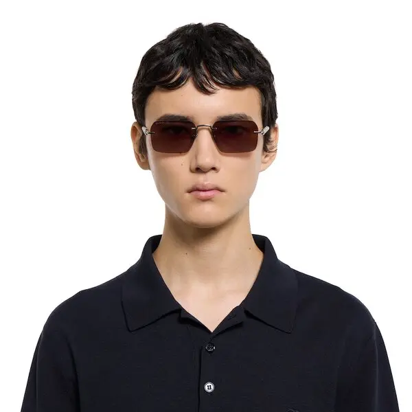 Gucci Frameless Rectangular Sunglasses