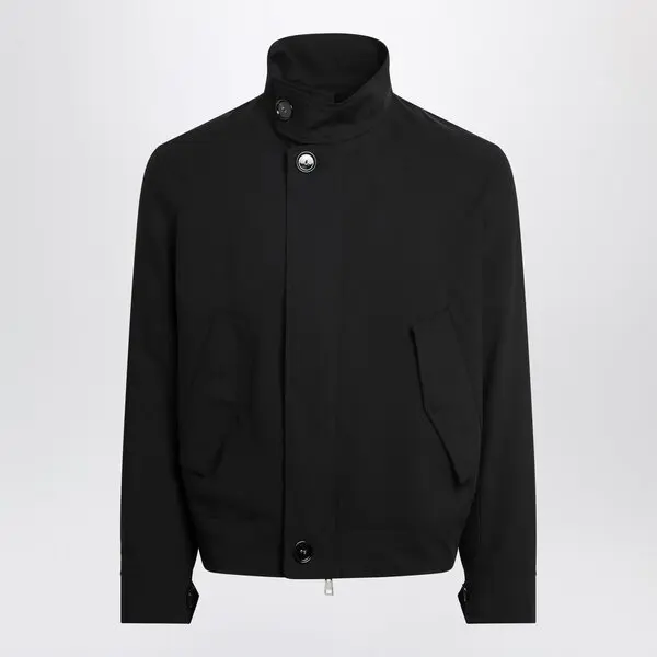 AMI Paris Zip-up Wool Jacket - Black
